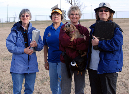 From Left to Right: Judge Gillian Salling, Tracklayer Freda Burks ...